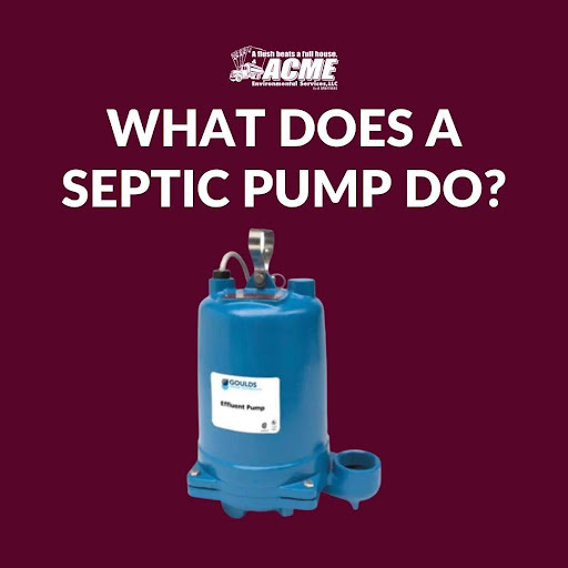 What Does a Septic Pump Do? - Acme Septic